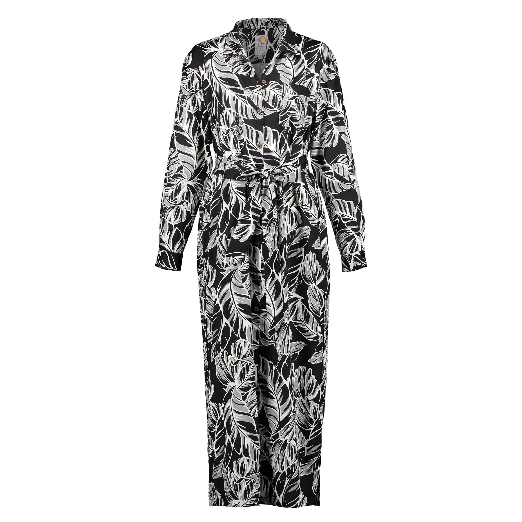 Hanalei Shirt Dress - Black – Aloha Marina